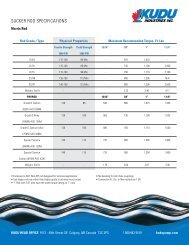 SUCKER ROD SPECIFICATIONS GRADE “D”