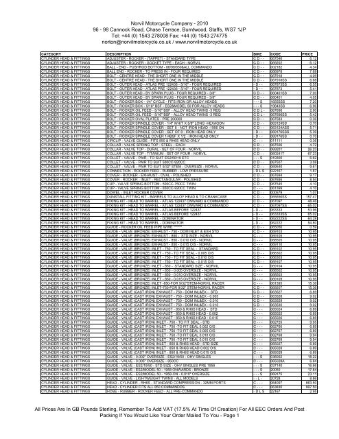 2010 96 - 98 Cannock Road - The Norvil Motorcycle Company