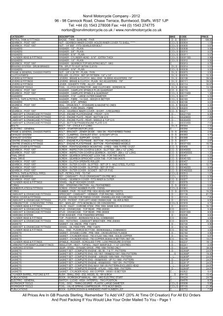 2012 96 - 98 Cannock Road - The Norvil Motorcycle Company