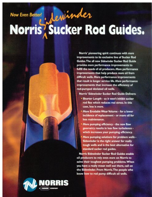 Norri Sucker Rod Guides. - Norris Rods