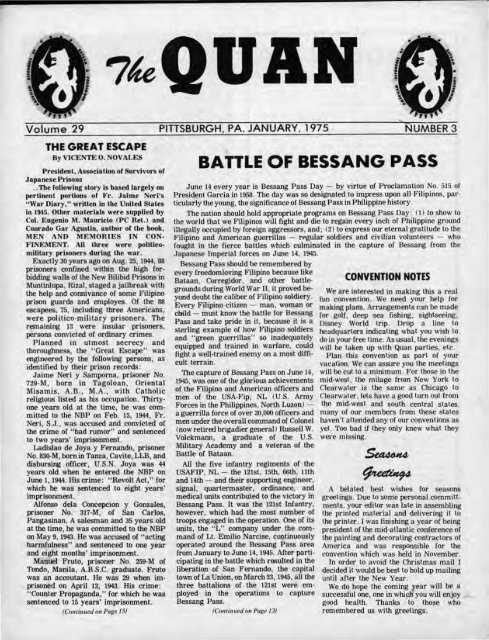 BATTLE OF BESSANG PASS - Philippine Defenders Main