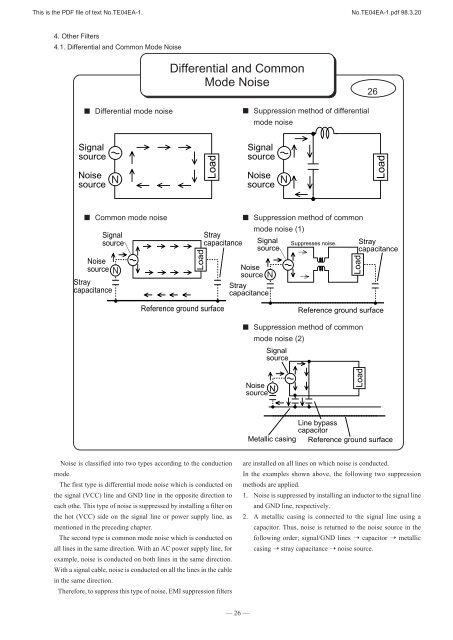 Differential and Common Mode Noise - Murata