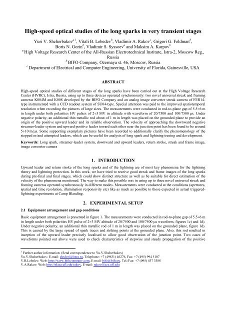 Sample manuscript showing specifications and style