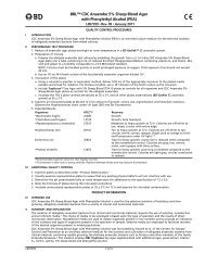 BBL™ Trypticase™ Soy Agar with 5% Sheep Blood (TSA II ... - BD