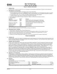 BBL™ Trypticase™ Soy Agar with 5% Sheep Blood (TSA II ... - BD