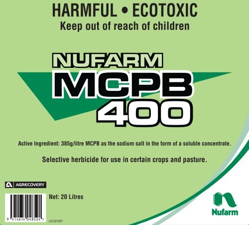 Nufarm MCPB 400 Label