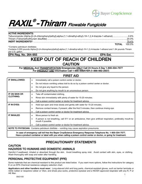 RAXIL-Thiram Flowable Fungicide
