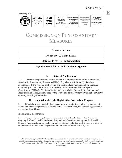 ISPM 15 status - IPPC.int