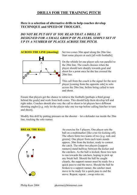 DRILLS FOR THE TRAINING PITCH - Trim GAA Club