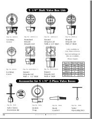 2 1/2" Cast Iron Curb Service Boxes - Bingham & Taylor