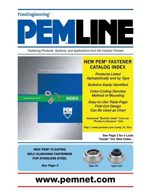 new pem® fastener catalog index - PennEngineering