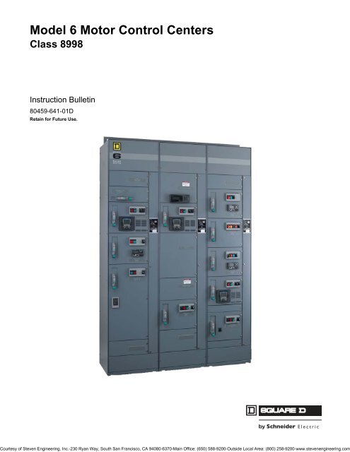 Square D Mcc Schematics