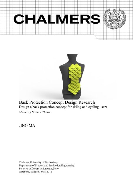 Back Protection Concept Design Research - Chalmers Teknisk Design
