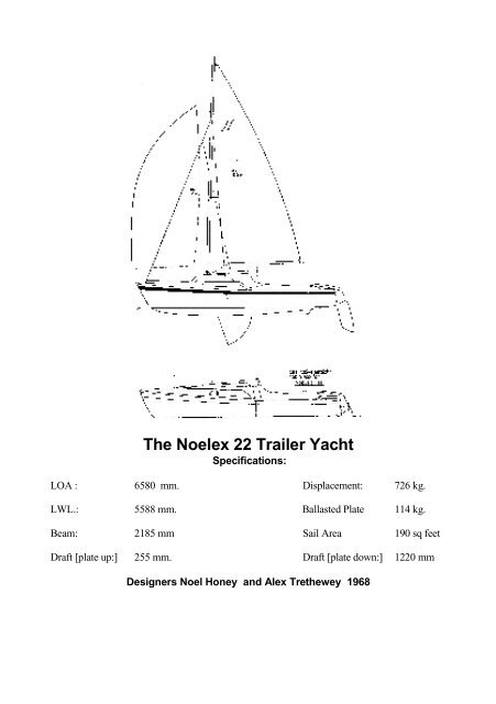 The Noelex 22 Trailer Yacht - Sport Phillip Marine