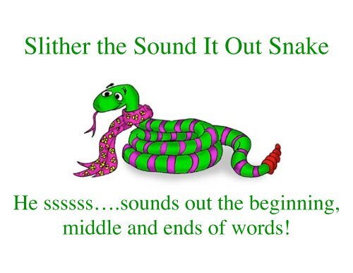 Slither the Sound It Out Snake - The Learning Pad