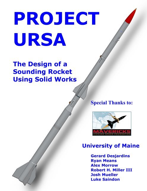 The Design of a Sounding Rocket Using SolidWorks - Mavericks