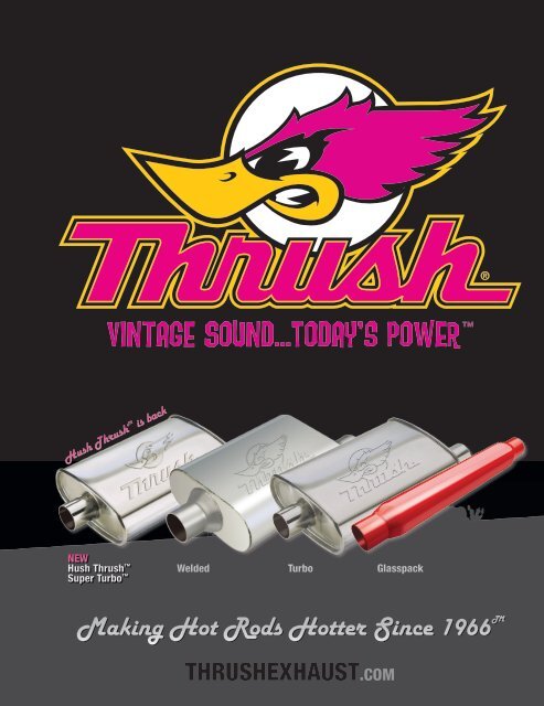 Thrush Muffler Logo Thrush's Mr. Horsepower!!! Vividly Colored In The
