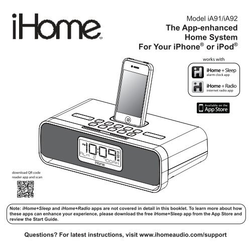 The App-enhanced Home System For Your iPhone® or iPod® - iHome