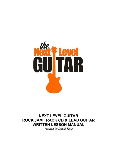 NEXT LEVEL GUITAR ROCK JAM TRACK CD & LEAD GUITAR ...