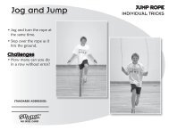 SPARK PE Jump Rope Partner Skill Cards