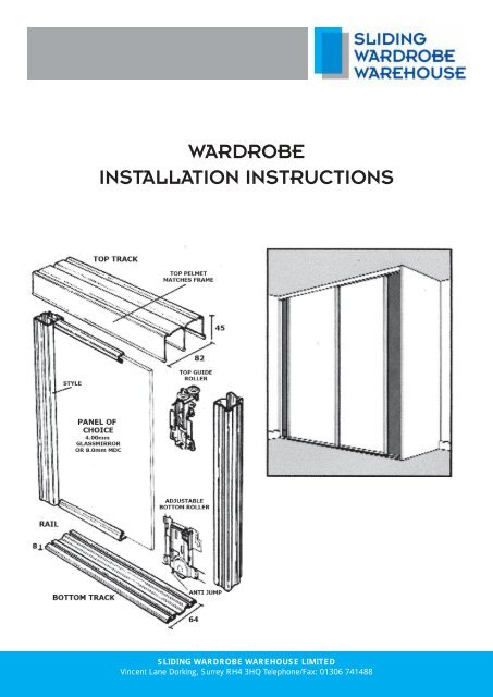 WARDROBE INSTALLATION INSTRUCTIONS - slidingwardrobe.com