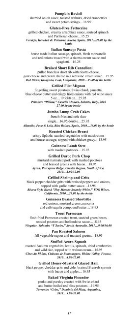 Italian Sausage Pasta Braised Short Rib Cannelloni Grilled - Clyde's