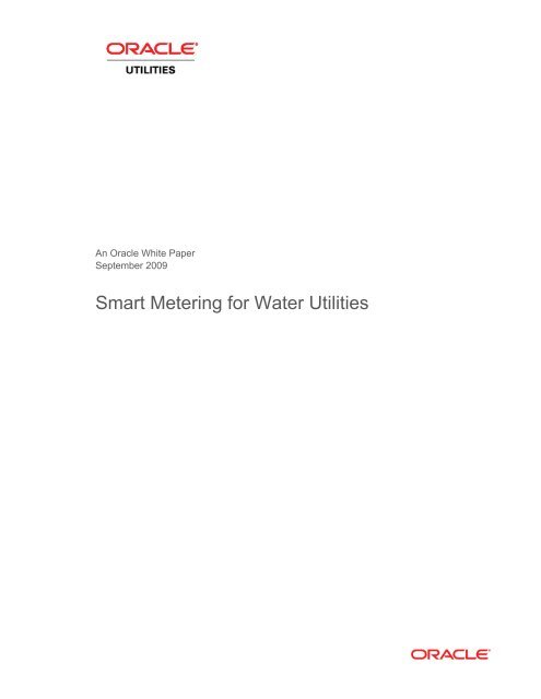White paper: Smart Metering for Water Utilities - Oracle