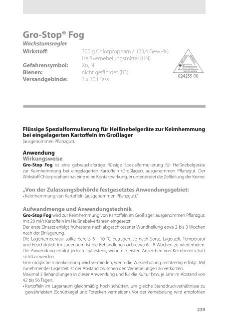 Gro-Stop® Fog - Spiess-Urania