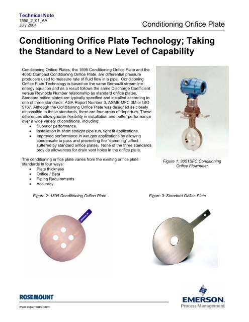 Conditioning Orifice Plate Technology - Emerson Process ...