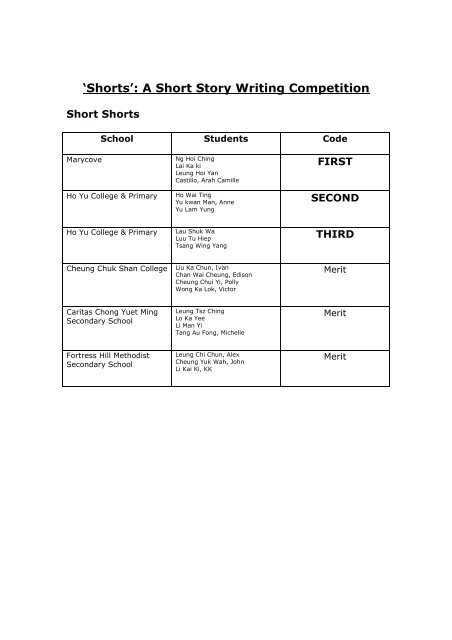 'Shorts': A Short Story Writing Competition