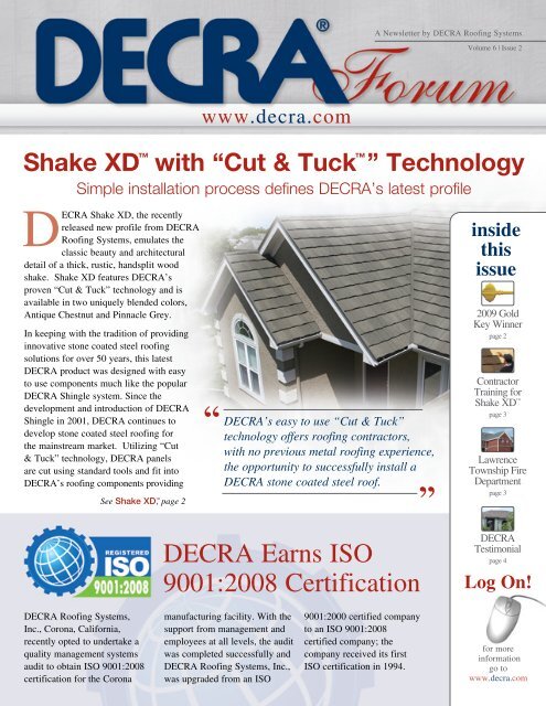 Current Newsletter - pdf - Decra