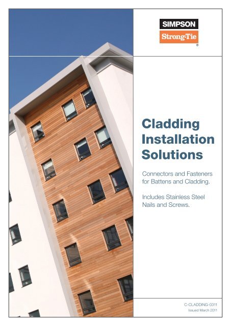 Cladding Installation Solutions - Simpson Strong-Tie