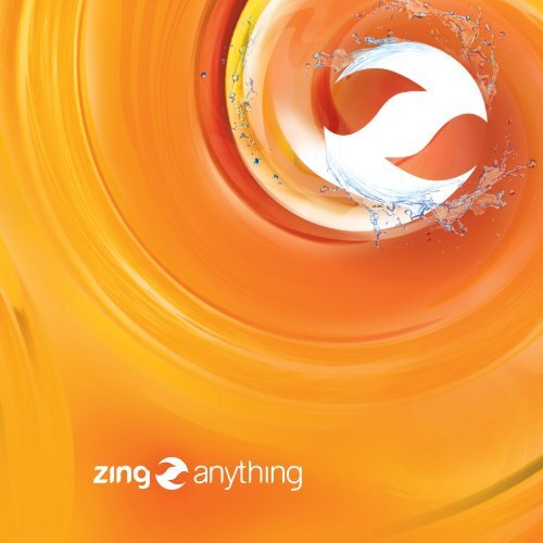 Zing Anything product catalog