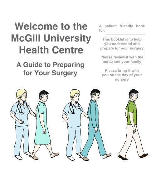 the McGill University Health Centre - MUHC Patient Education