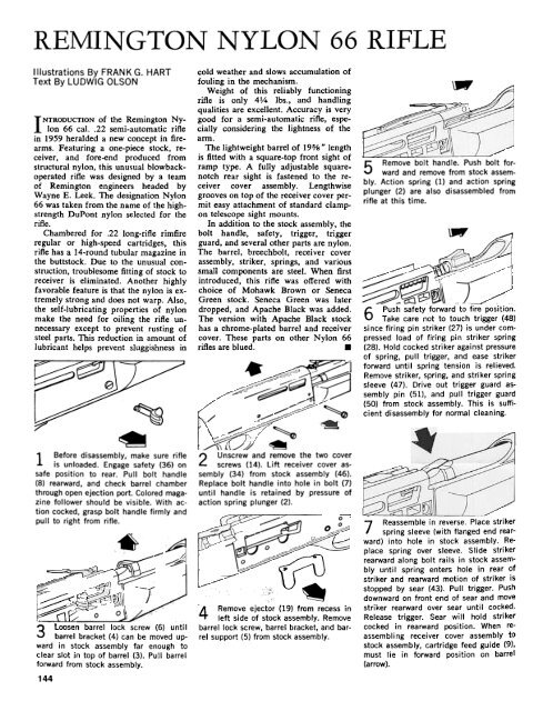 Remington Nylon 66 Rifle Disassembly with ... - NylonRifles.com