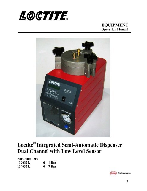 Loctite Integrated Semi-Automatic Dispenser Dual Channel with ...