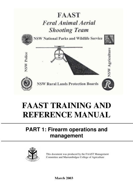 faast training and reference manual part 1