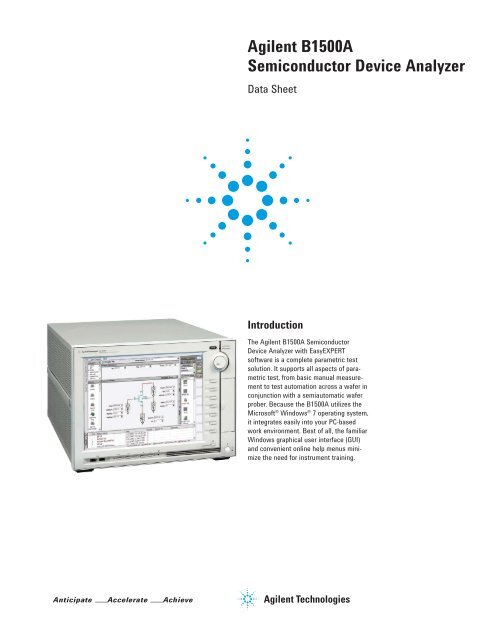 Agilent B1500A Semiconductor Device Analyzer