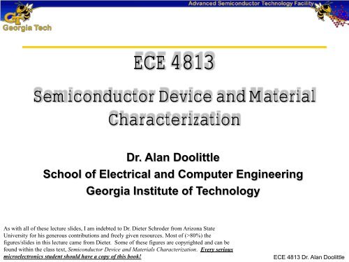 Semiconductor Device and Materials Characterization. Every