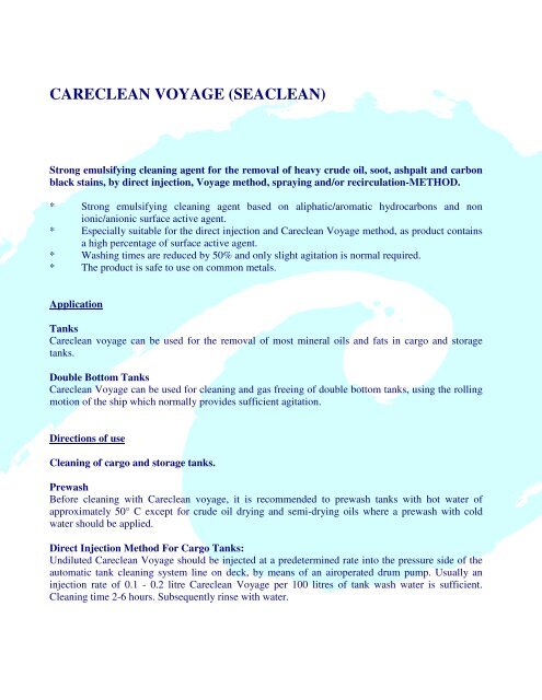 CARECLEAN VOYAGE (SEACLEAN) - Marine Care Holland