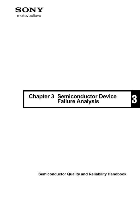 Chapter 3 Semiconductor Device Failure Analysis - Sony