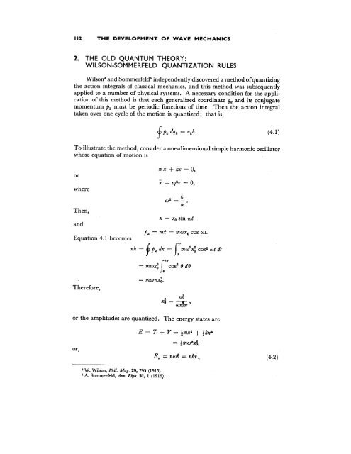Wilson-Sommerfeld Quantization Rules