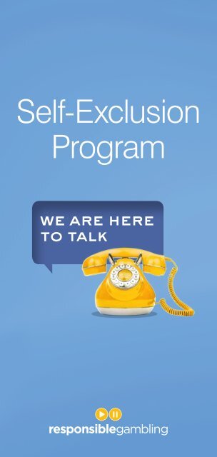 Download the full Self-Exclusion brochure here. - Crown Perth