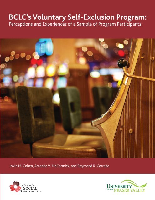 Voluntary Self-Exclusion Program - Gaming Information and Services