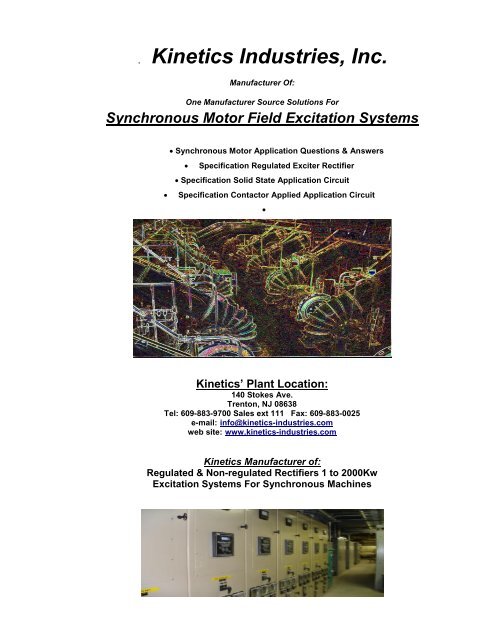 Synchronous Motor Field Excitation Systems - Kinetics Industries, Inc.