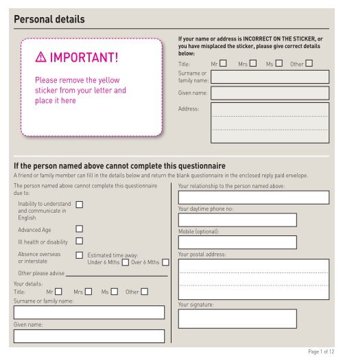 Jury Questionnaire Sample