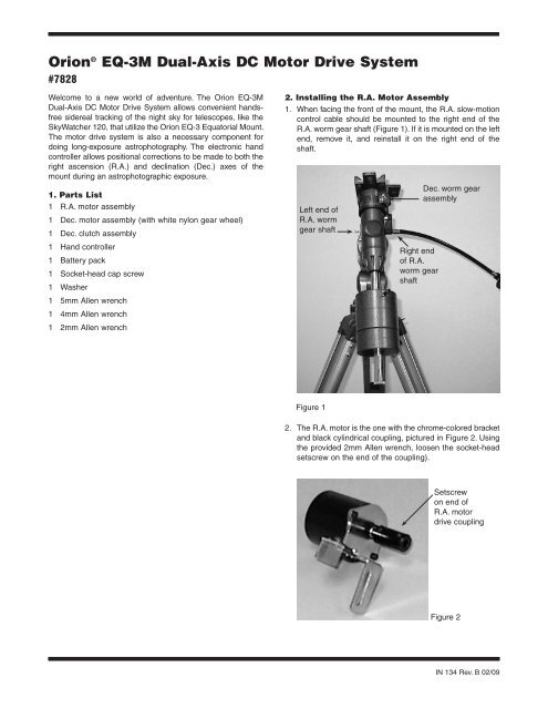 Orion EQ-3M Dual-Axis Electronic Drive