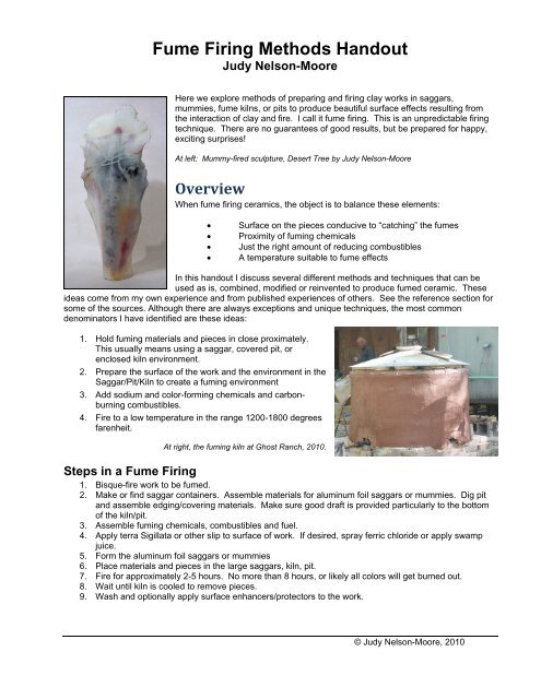 Fume Firing Methods Handout