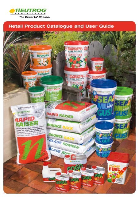 Retail Product Catalogue and User Guide - Neutrog