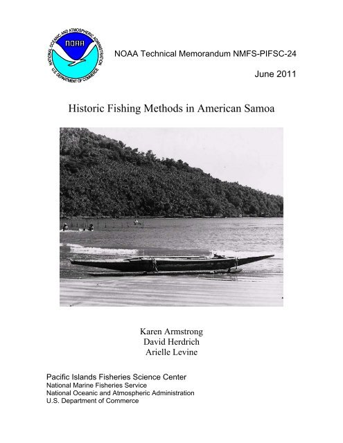 Historic Fishing Methods in American Samoa - Pacific Islands ...